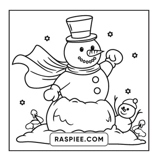 90 Bold and Easy Merry Christmas Coloring Pages for Kids & Adults – RASPIEE