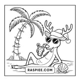 90 Bold and Easy Merry Christmas Coloring Pages for Kids & Adults – RASPIEE