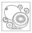 96 Food & Snacks Coloring Pages Bold Easy Printable PDF for Kids Adults ...