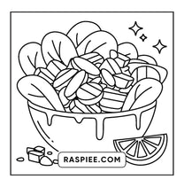 96 Food & Snacks Coloring Pages Bold Easy Printable PDF for Kids Adults ...