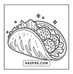 96 Food & Snacks Coloring Pages Bold Easy Printable PDF for Kids Adults ...