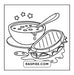 96 Food & Snacks Coloring Pages Bold Easy Printable PDF for Kids Adults ...