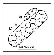 96 Food & Snacks Coloring Pages Bold Easy Printable PDF for Kids Adults ...