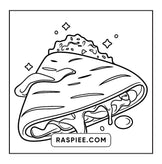 96 Food & Snacks Coloring Pages Bold Easy Printable PDF for Kids Adults ...