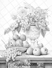 52 Still Life Grayscale Coloring Pages Printable for Adults, PDF File ...