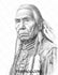 Native American Portrait Grayscale Coloring Pages Printable for Adults ...