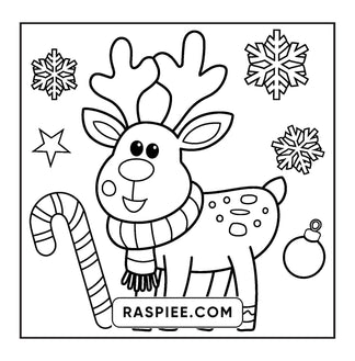 69 Bold and Easy Cozy Christmas Coloring Pages for Kids & Adults – RASPIEE