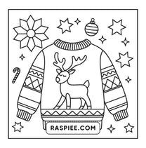 69 Bold and Easy Cozy Christmas Coloring Pages for Kids & Adults – RASPIEE