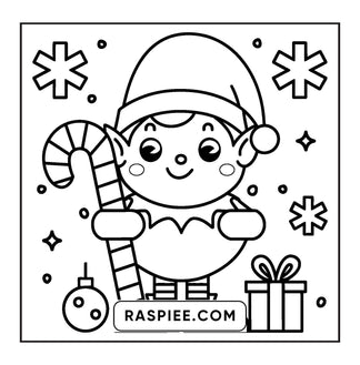 69 Bold and Easy Cozy Christmas Coloring Pages for Kids & Adults – RASPIEE