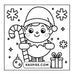 69 Bold and Easy Cozy Christmas Coloring Pages for Kids & Adults – RASPIEE