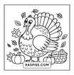 108 Bold and Easy Thanksgiving Coloring Pages for Kids & Adults – RASPIEE