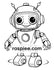 210 Robot Coloring Pages for Kids | Educational Preschool Activity Book ...