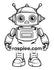 210 Robot Coloring Pages for Kids | Educational Preschool Activity Book ...