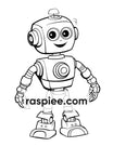 210 Robot Coloring Pages for Kids | Educational Preschool Activity Book ...