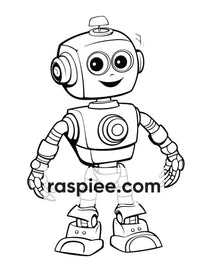 210 Robot Coloring Pages for Kids | Educational Preschool Activity Book ...