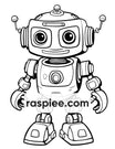210 Robot Coloring Pages for Kids | Educational Preschool Activity Book ...