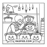 77 Bold & Easy Spooky Shop Coloring Pages Printable PDF for Kids Adults ...