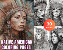 30 Native American Girls Printable Coloring Pages for Adult, Native Am ...