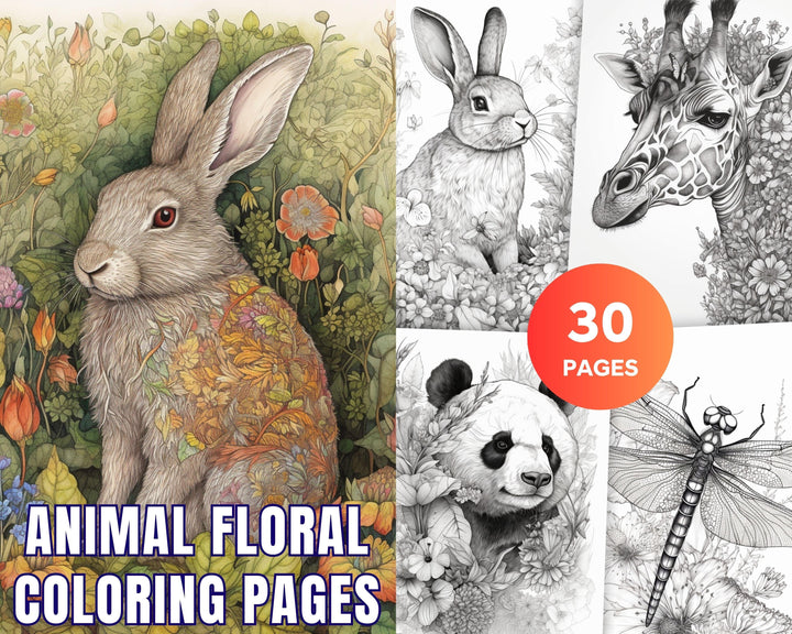 Animal Coloring Pages for Adults | Detailed Wildlife Designs – RASPIEE